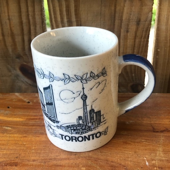 Dining | Vintage Toronto Blue Speckled Souvenir Coffee Mug | Poshmark